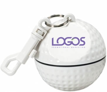 logosstore.com - Rain Poncho In Golf Ball Sportsafe With Clip