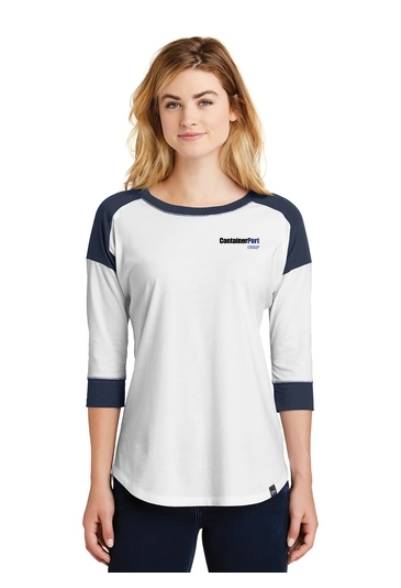 shamrockstoreonline.com - New Era Ladies Blend 3/4-Sleeve Baseball ...